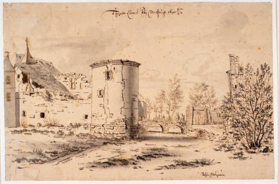 Rhe Ruins of Castle Bethlehem at Limmel near Maastricht (Limburg ...