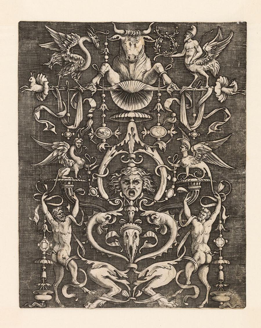 Grotesken met de buste van een os - Museum Boijmans Van Beuningen