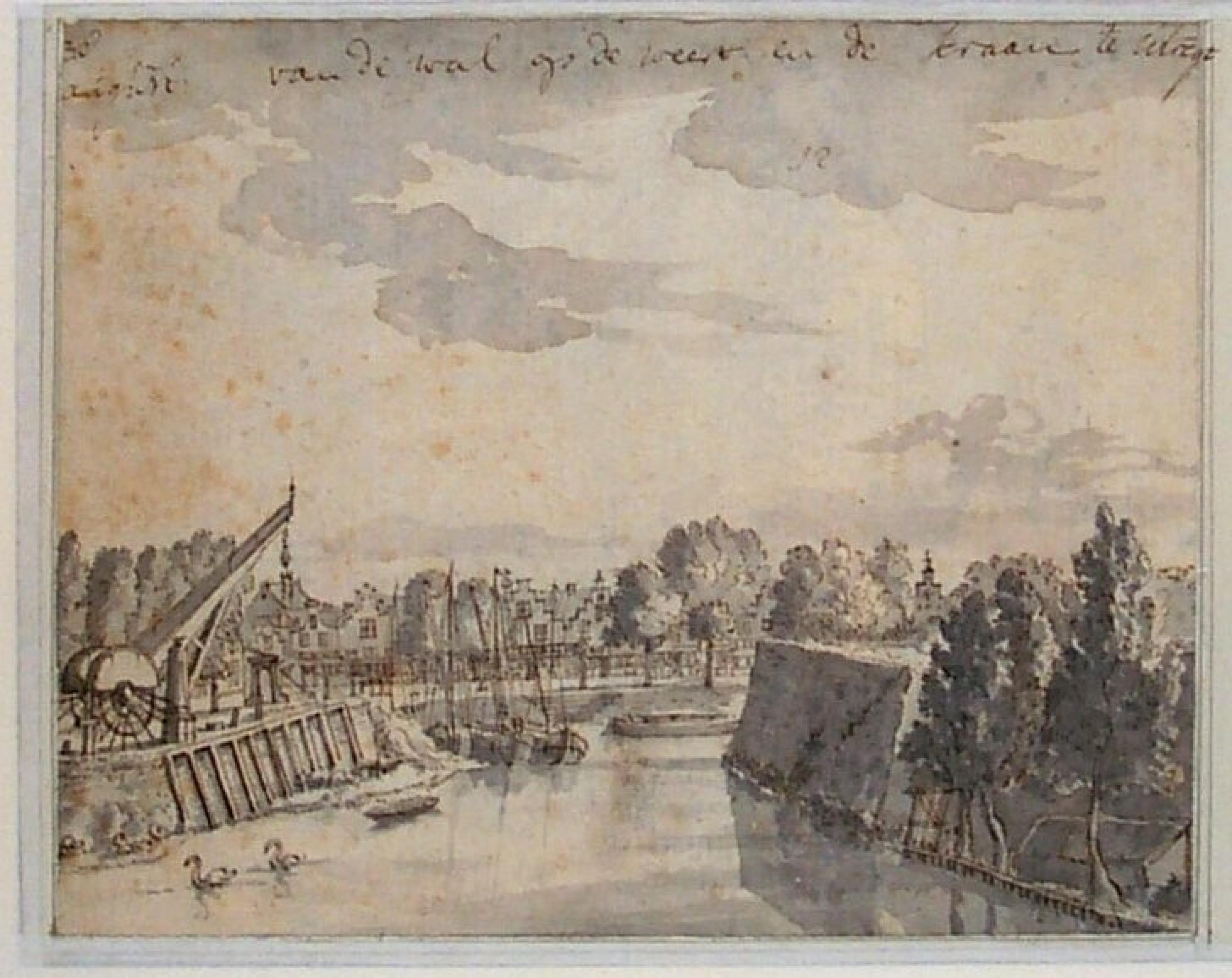 The Utrecht City Outer Canal near the Morgenster Bastion and the ...