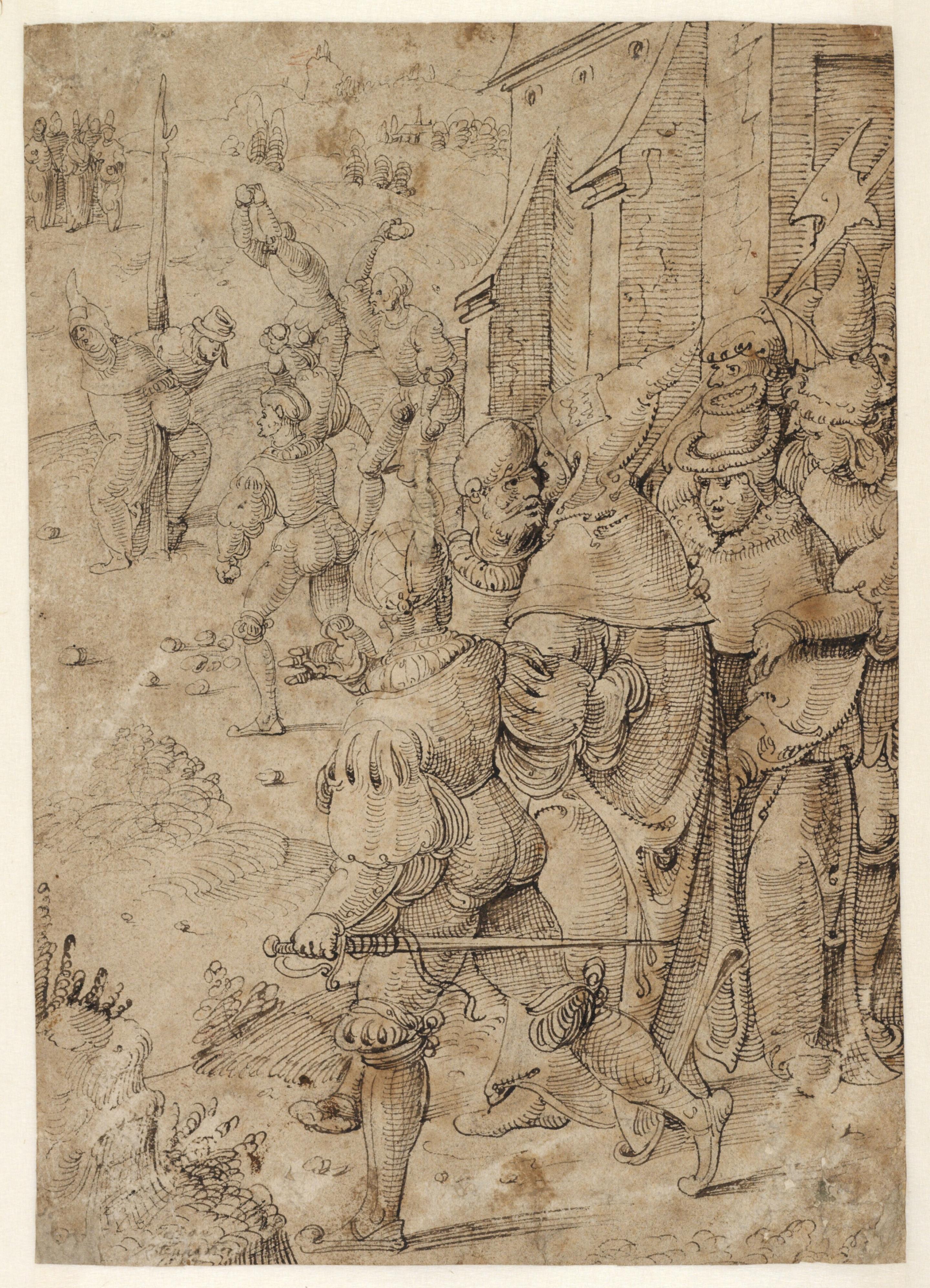 De steniging van de ouderlingen - Museum Boijmans Van Beuningen