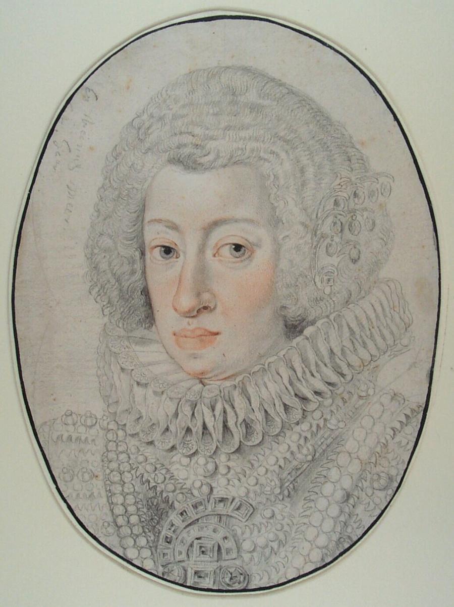 Portrait of Maria Anna of Spanje, Wife of Emperor Ferdinand III ...