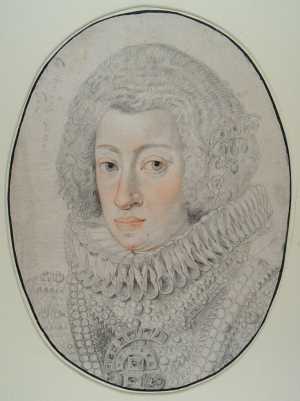 Portrait of Maria Anna of Spanje, Wife of Emperor Ferdinand III ...